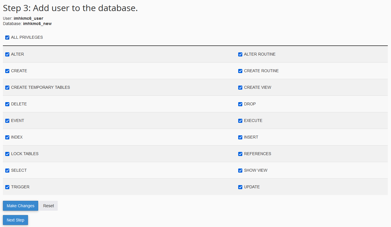 Create Database Using Mysql Database Wizard Web Hosting Hub 
